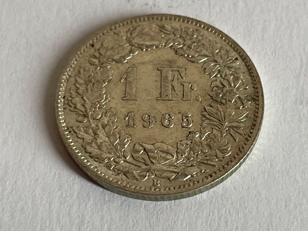 Superbe pièce 1Fr. HELVETIA 1965 en argent | Kaufen auf Ricardo