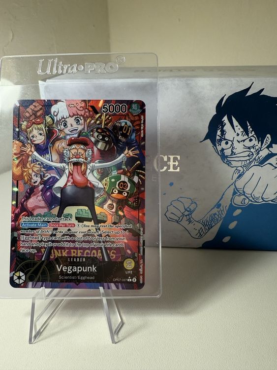 One Piece TCG OP05 097 Vegapunk Alt Art Leader English Mint (Neu ...