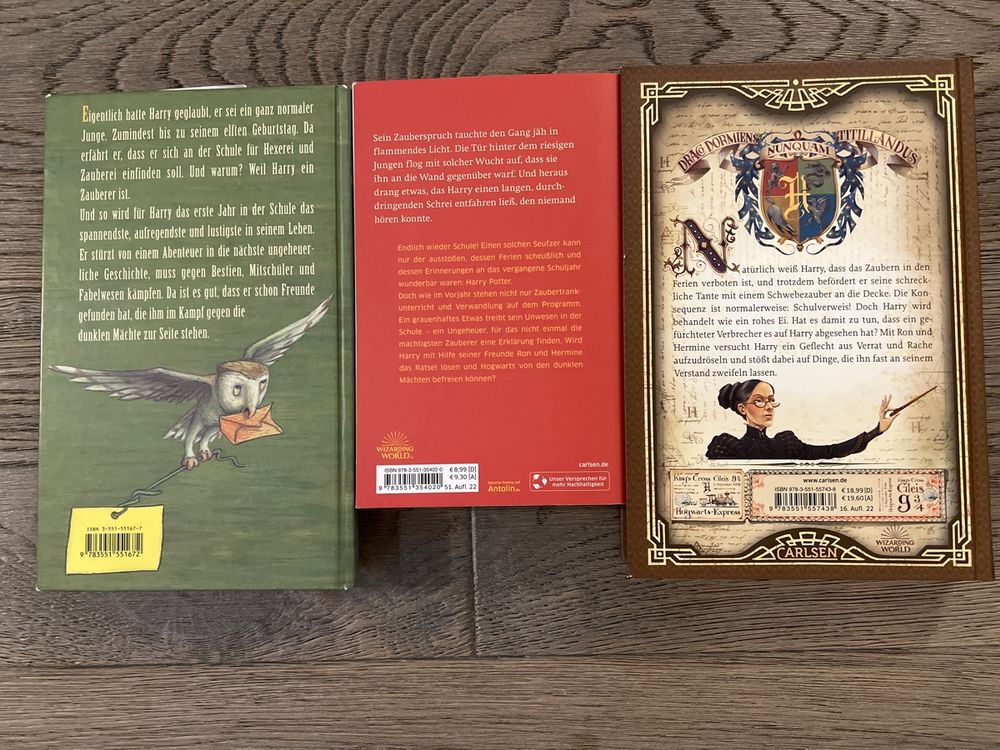 Harry Potter, Band 1-3, Top Zustand! (Gebraucht) in Effretikon für CHF ...