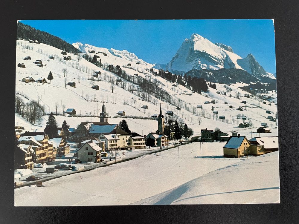 AK SG Alt St. Johann mit Säntis und Schafberg (Toggenburg) (Gebraucht) in Thal für CHF 1 – mit ...