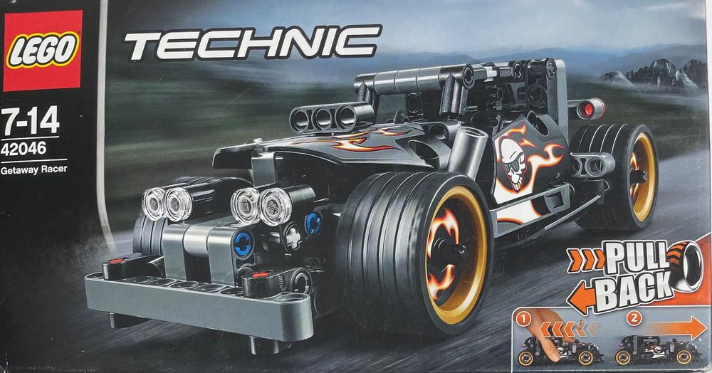 Vintage LEGO TECHNIC pull Back 7-14 42046 Getaway Racer | Kaufen auf ...