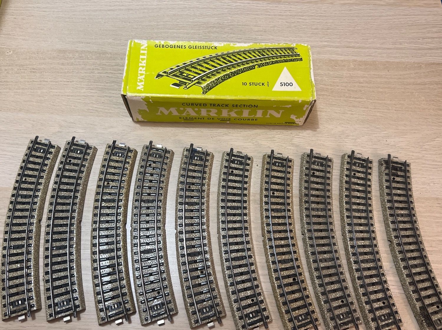 Märklin 10 x 5100 gebogenes gleis M H0 (1) | Kaufen auf Ricardo