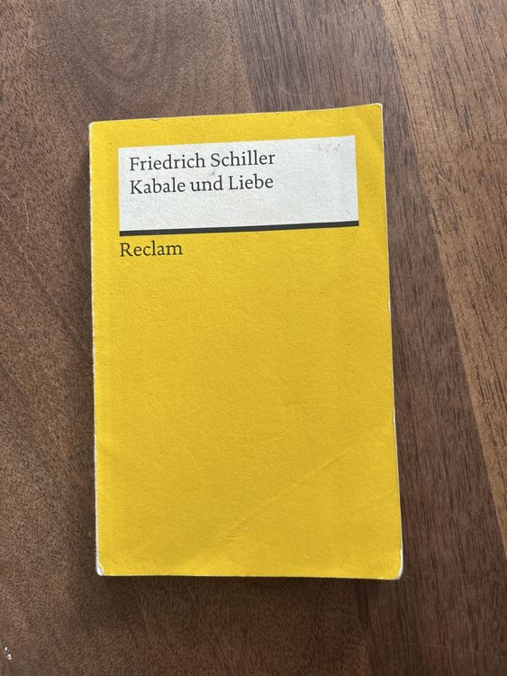 Friedrich Schiller - Kabale und Liebe | Kaufen auf Ricardo