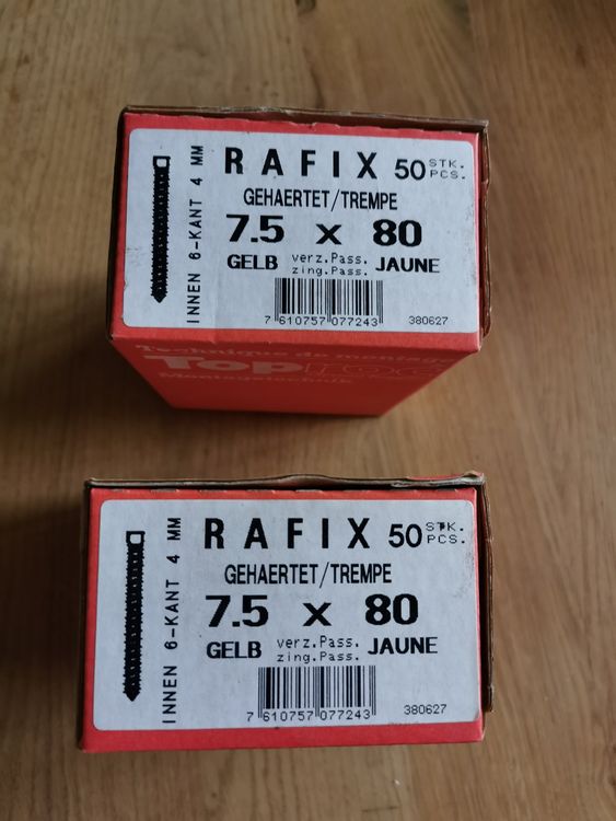 Rafix Schrauben (Neu und originalverpackt) in Pratteln für CHF 6 – mit ...