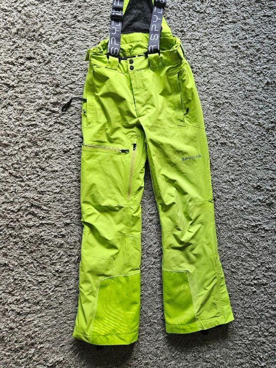 Pantalon Ski Spyder Gore-Tex Homme Vert Fluo Occasion (Gebraucht) in Troistorrents für CHF 40 ...