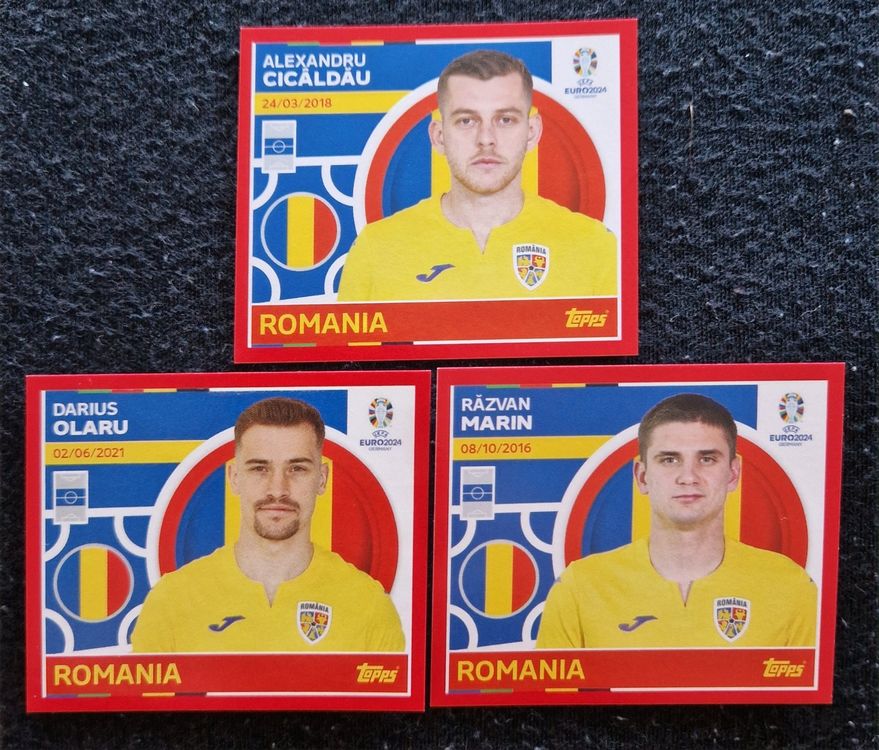 Topps UEFA Euro 2024 Sammelbilder ROM 12, ROM 13, ROM 14 | Kaufen auf ...