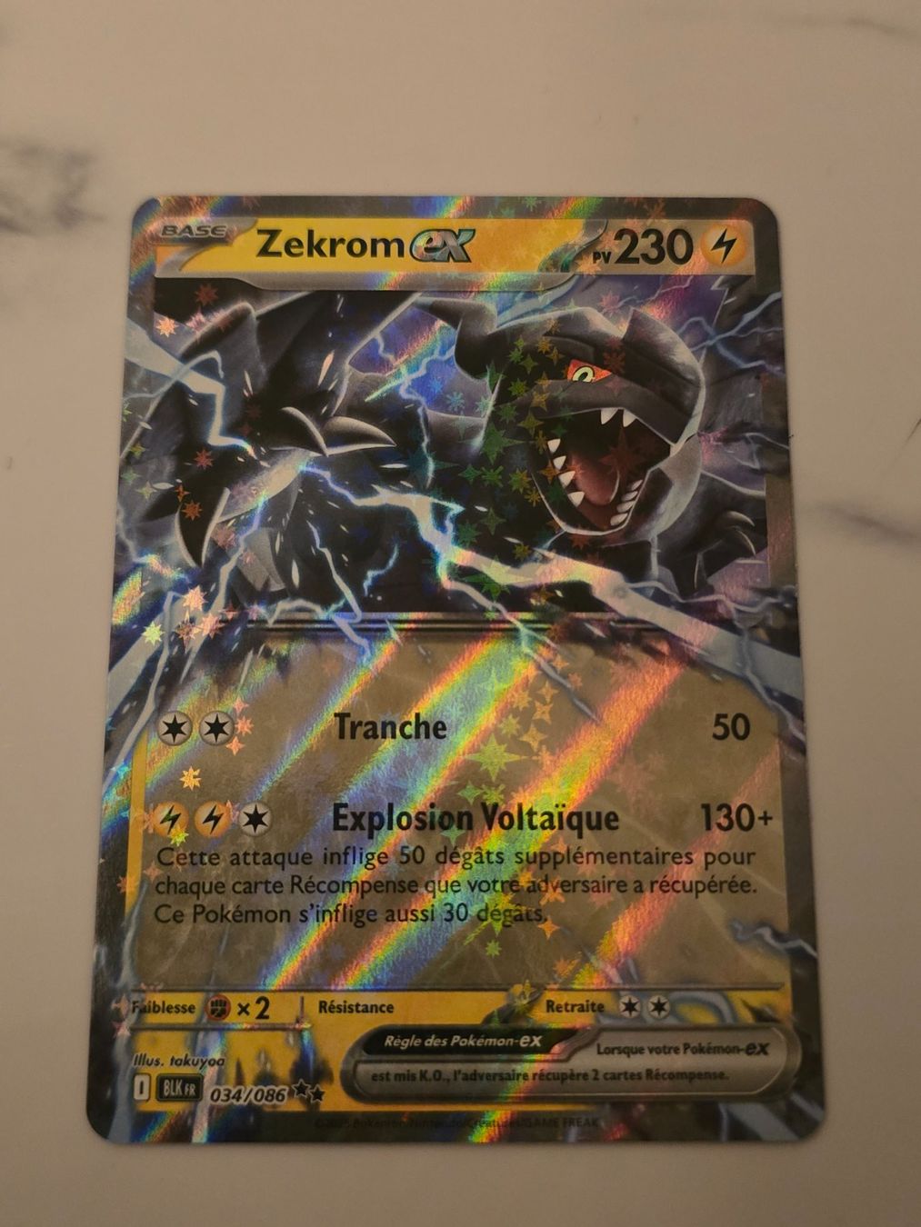 🇲🇫 Pokemon Black Bolt / Foudre Noire 》Zekrom ex (Neu (gemäss ...