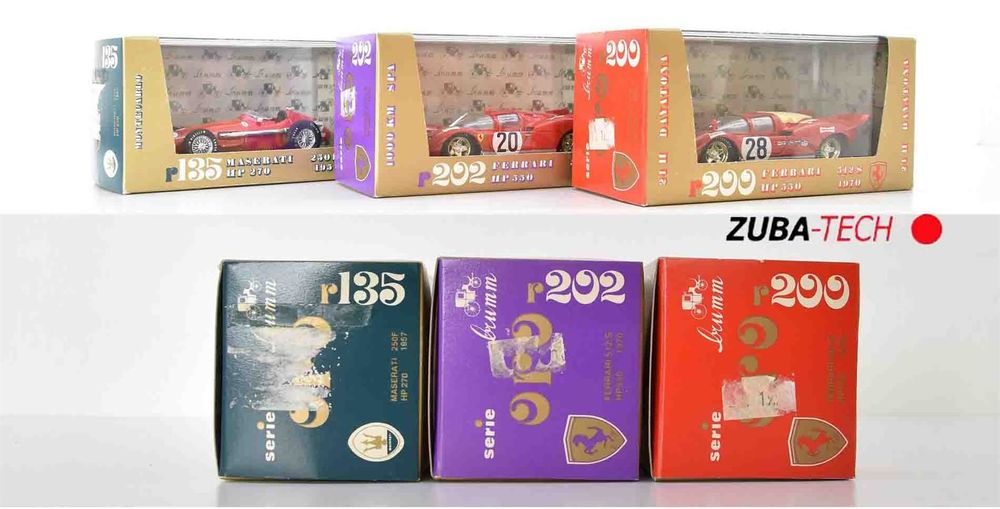 Brumm 3x Ferrari r200/r202/r135 1:43 OVP | Kaufen auf Ricardo