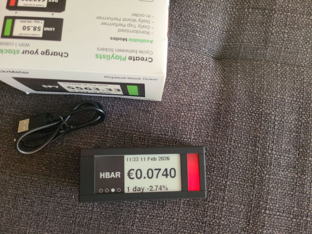 TickrMeter- Smart-Display Börsenticker / WIFI / Kurs-Preise! (Neu ...