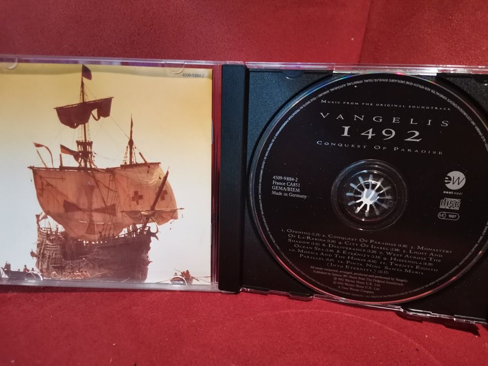 Vangelis CD 1492 Conquest Of Paradise (Gebraucht) in Zofingen für CHF 3 ...