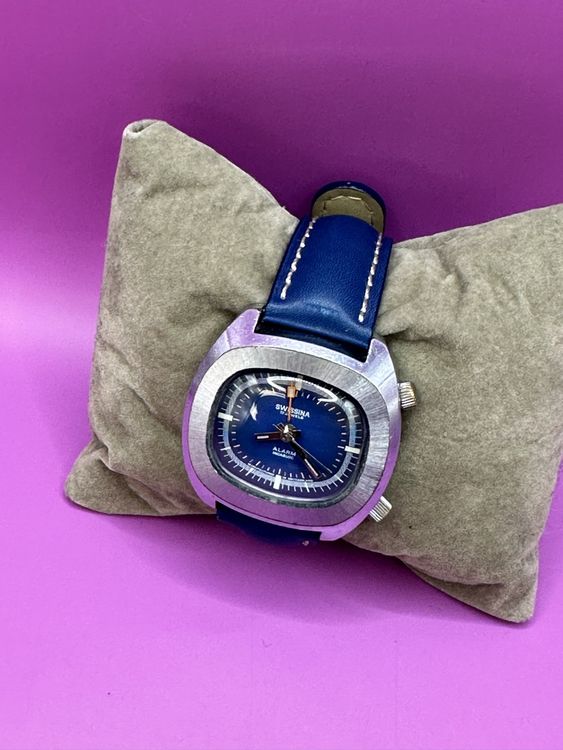SWISSINA Armbanduhr Herrenuhr Vintage Retro 70er Alarm (Gebraucht) in ...