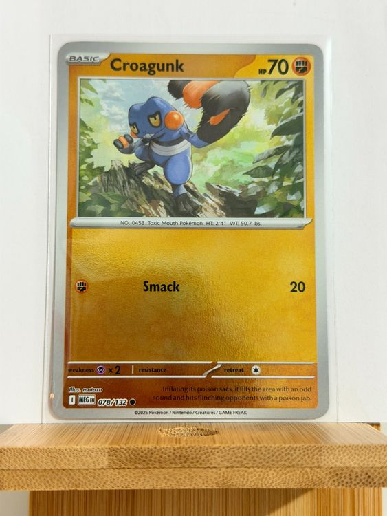 Croagunk Pokemon Card Reverse Holo EN Mega Evolution (Gebraucht) in ...