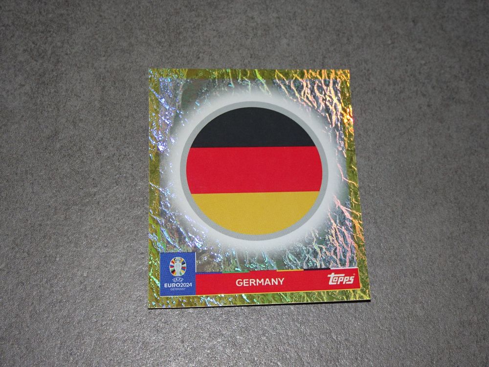 Topps Sticker Gold Wappen, GER 1, Euro / EM 2024 (Neu (gemäss ...