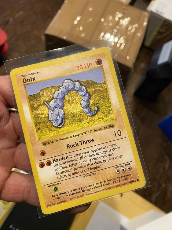 Pokemon Base set Onix Shadowless (Gebraucht) in Lyssach für CHF 3 – mit ...
