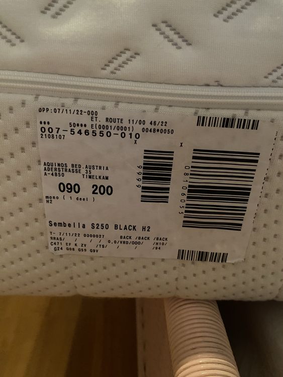 Matratze Sembella S250 H2 | Kaufen auf Ricardo