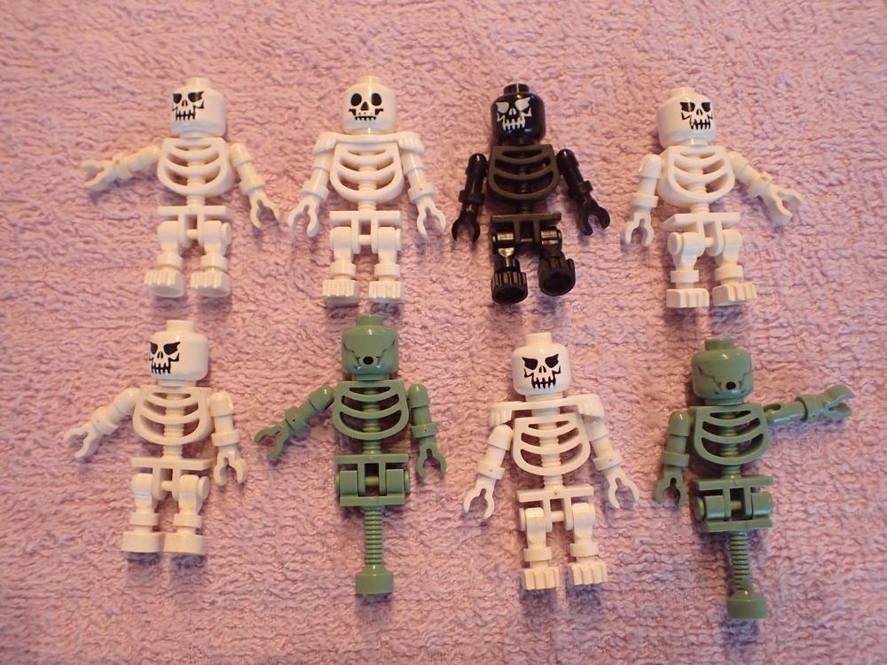 8 schöne komplette Lego SKELETT Männchen Figuren System | Acheter sur ...