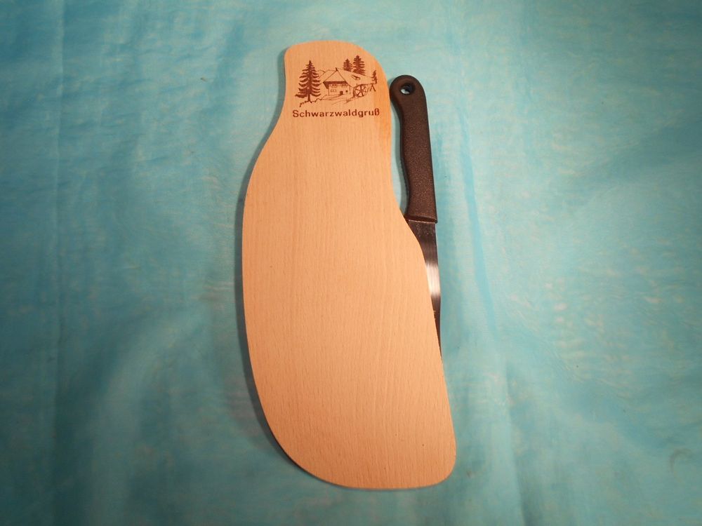 Schneidebrett mit Messer, Holz, Schwarzwald (Neu (gemäss Beschreibung ...