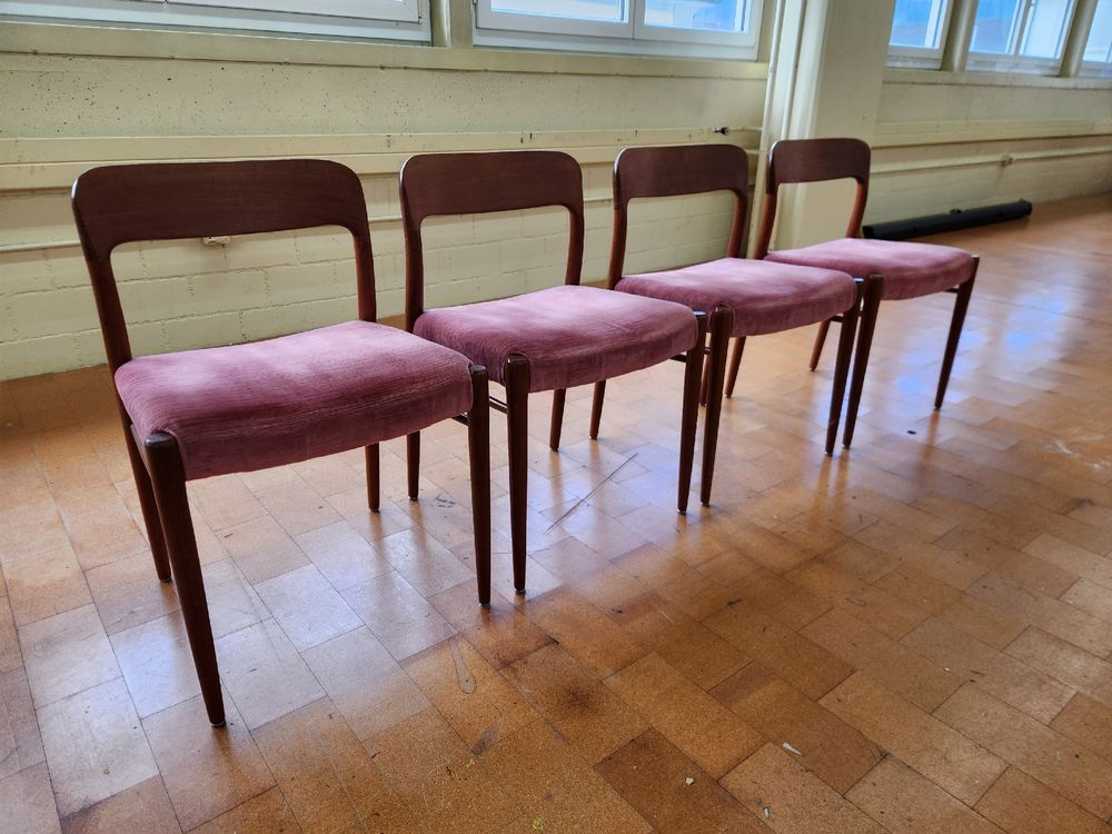 Dänische Stühle Modell 75 aus Teak von Niels O. Møller (Gebraucht) in ...