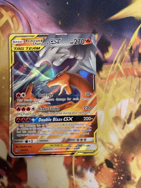 Reshiram & Charizard GX Tag Team Pokemon ab 1fr (Gebraucht) in Breitenbach für CHF 14 – mit ...