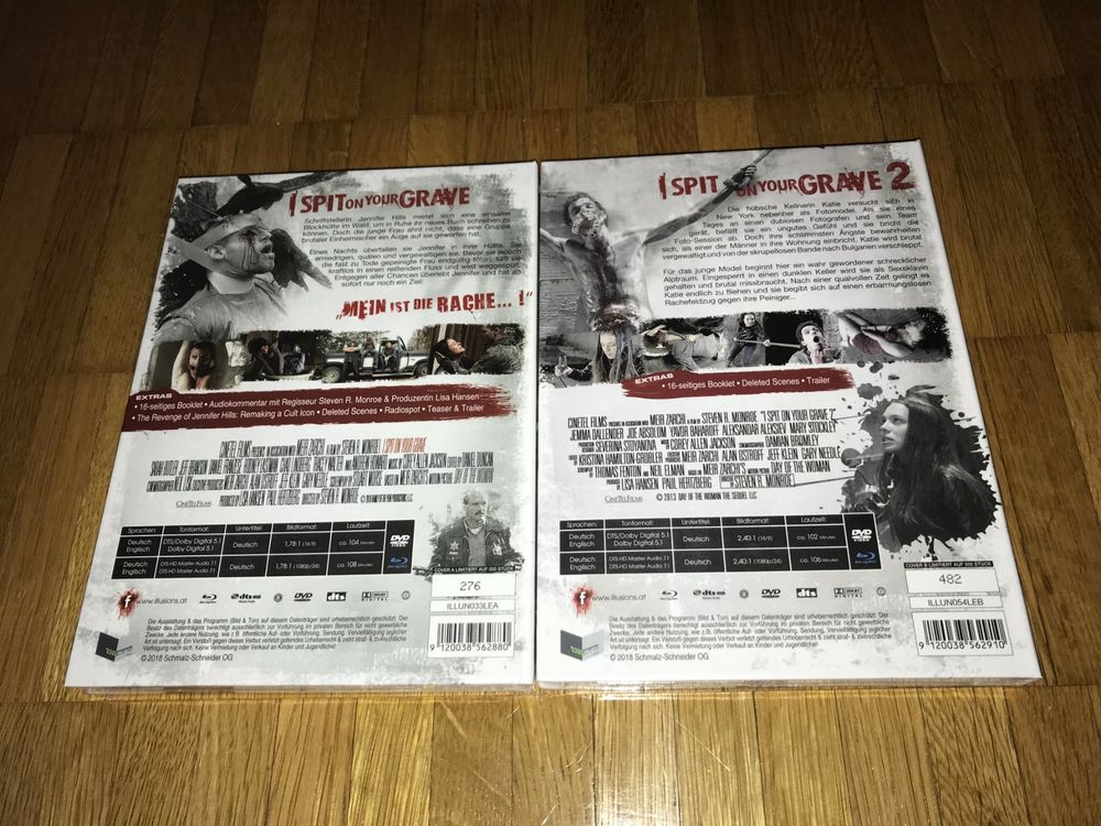 I Spit on Your Grave 1 & 2 - 2 MEDIABOOKS - A & B - UNRATED (Neu und originalverpackt) in Basel ...