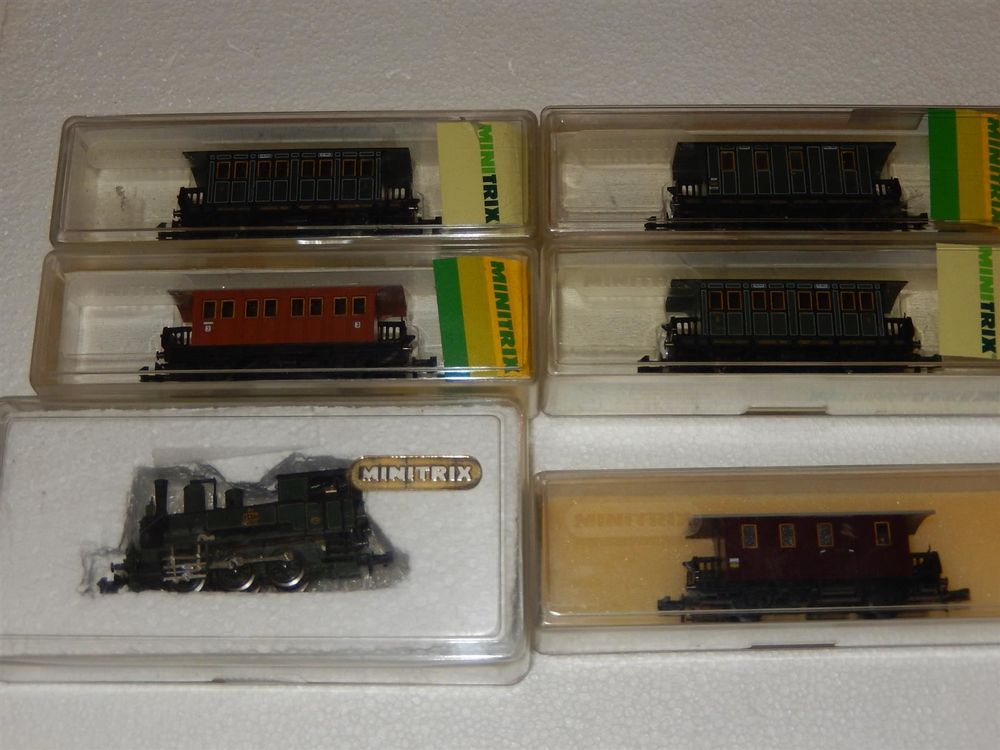 R135 Minitrix N. Dampflok mit 5 Wagen | Kaufen auf Ricardo