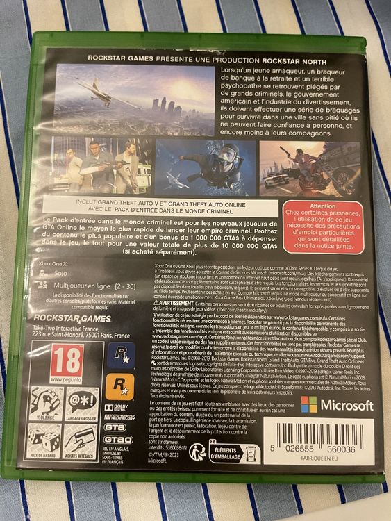 GTA V - Premium Edition - Xbox One - Comme neuf! (D'occasion) à Zürich ...