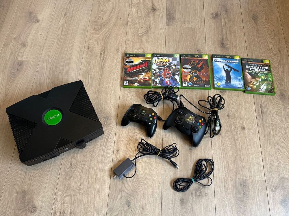 Microsoft XBOX Original Classic mit Zubehör und 5 Spielen (Gebraucht ...