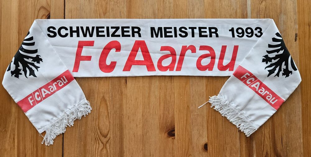 FC Aarau Schweizer Meister 1993 Fan-Schal Fussball Schweiz | Kaufen auf ...