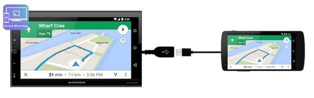 Macrom M-DL6800DAB Autoradio multimediale DAB+, Autolink mir (Nuovo e ...