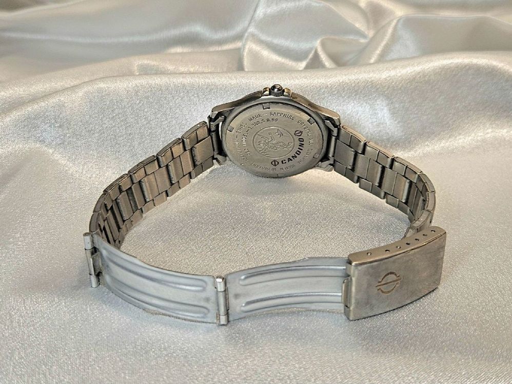 Candino Blue Sea Titan Sapphire – Swiss Made- läuft (Gebraucht) in ...