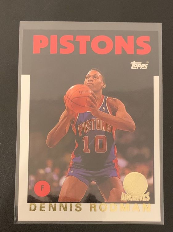 NBA Dennis Rodman Topps Achieves Gold Card (Neu (gemäss Beschreibung ...