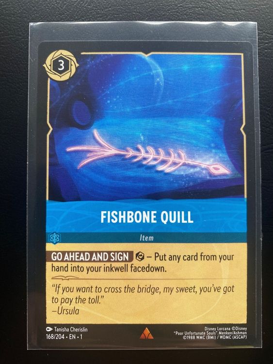 LORCANA DISNEY - FISHBONE QUILL - 168/204 RARE (Gebraucht) in Lugano ...