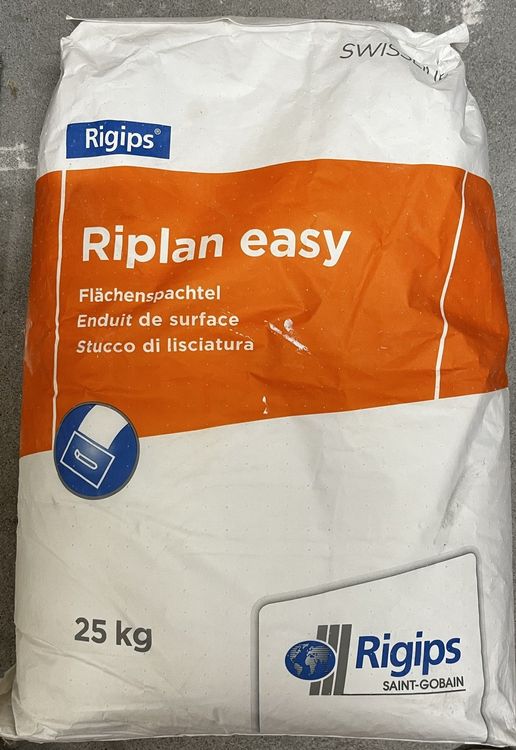 1x Rigips Rigplan Easy Flächenspachtel à 25kg | Kaufen auf Ricardo
