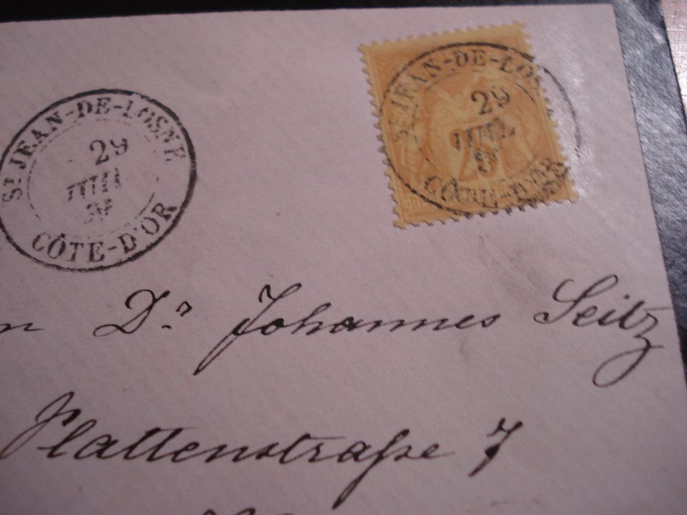 uralte r Brief Frankreich 1885, gelaufen Frankreich-Hottinge (Gebraucht ...