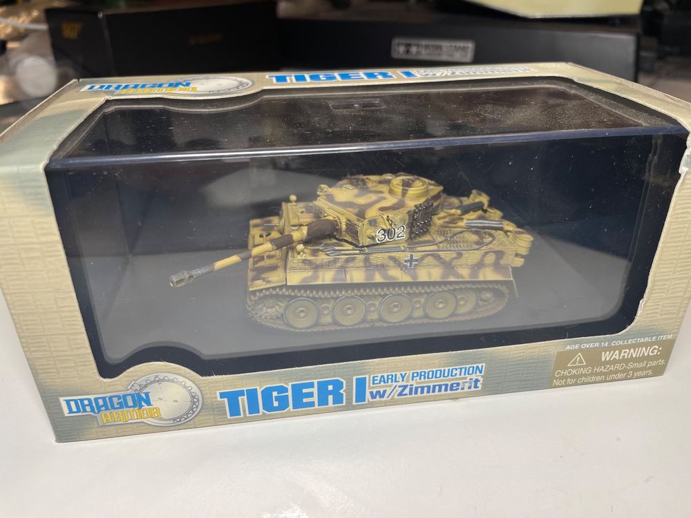 Panzer Tiger I mit Zimmerit-Schutz "302" Metall 1/72 (Neu und ...