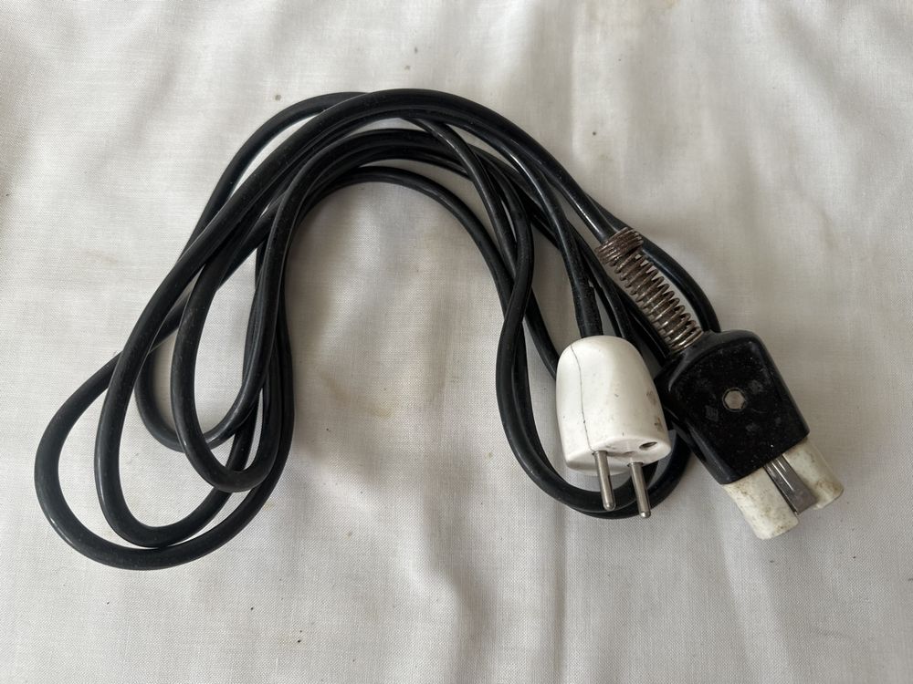 Vintage Stecker-Kabel-Set, 2-polig, guter Zustand! (Gebraucht) in ...