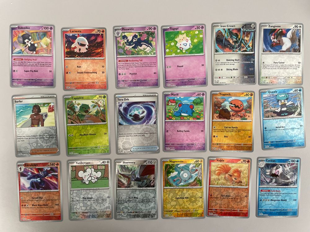 Pokemon Reverse Karten Set (Versand gratis) (Neu (gemäss Beschreibung ...