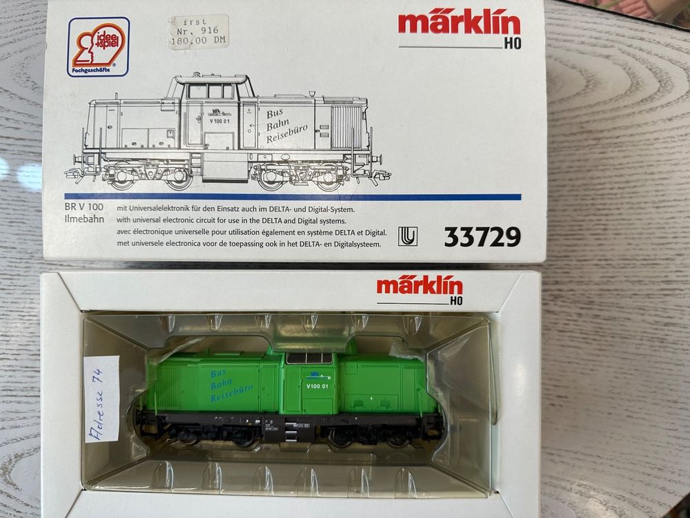 Märklin 33729 Ilmebahn BR V100 (Gebraucht) in Lupsingen für CHF 139 ...