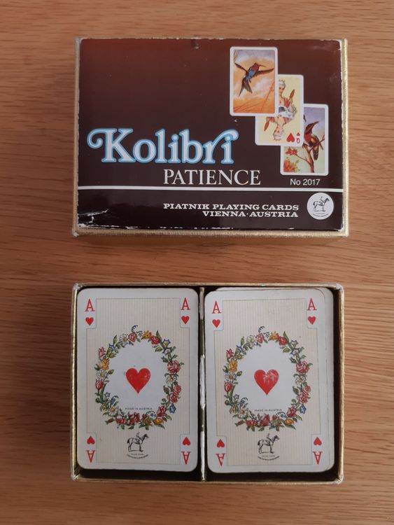 Kolibri Patience Spielkarten Piatnik Wien - 2 x 52 + 3 Joker | Kaufen auf Ricardo