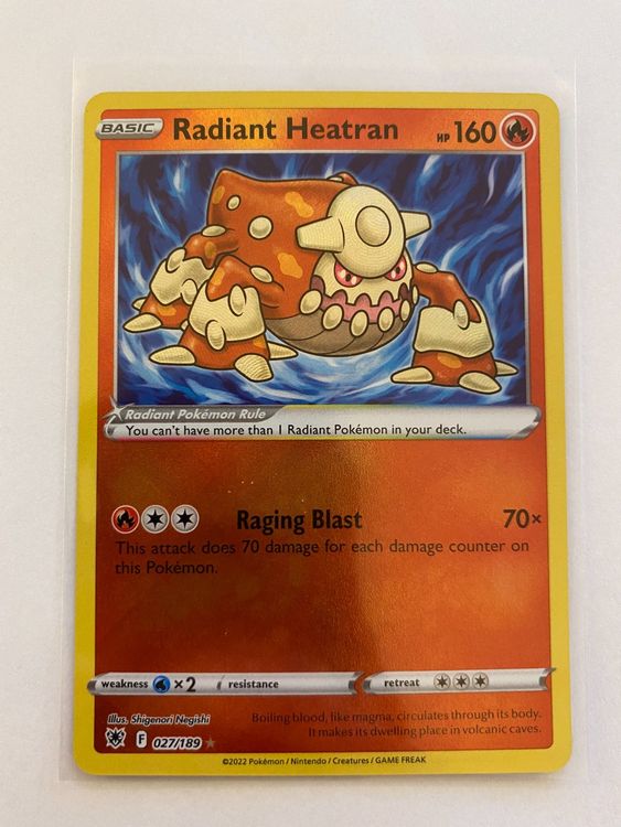 Pokemon Radiant Heatran 027/189 Astral Radiance EN (Neu (gemäss ...