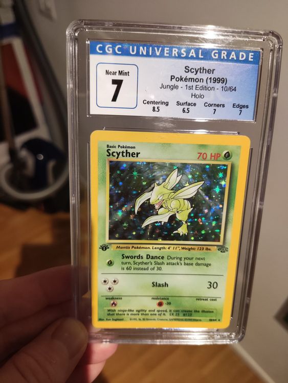 Scyther 1st Edition Holo CGC 7 (1999) - Pokémon Jungle (Neu (gemäss Beschreibung)) in Regensdorf ...