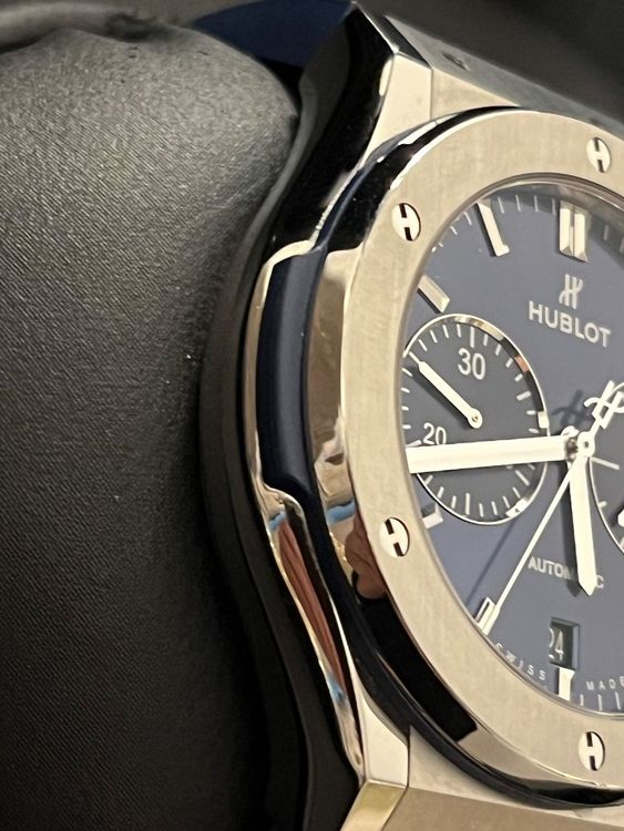 HUBLOT Classic Fusion Chrono Titanium blau 45mm NP CH 10'200 (Gebraucht) in Fürigen für CHF 4600 ...