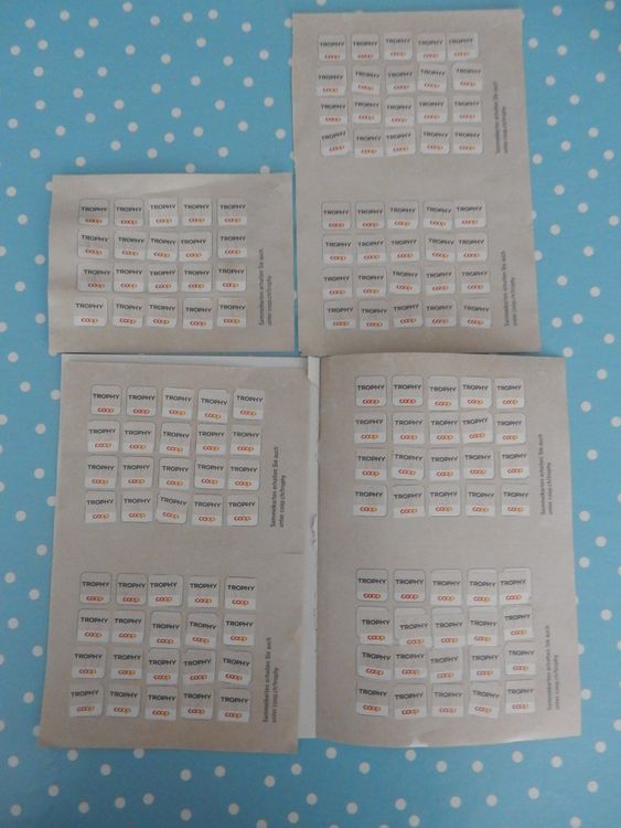 Coop Trophy Sticker - Sammel Sticker 140 Punkte (Gebraucht) in Jona für ...