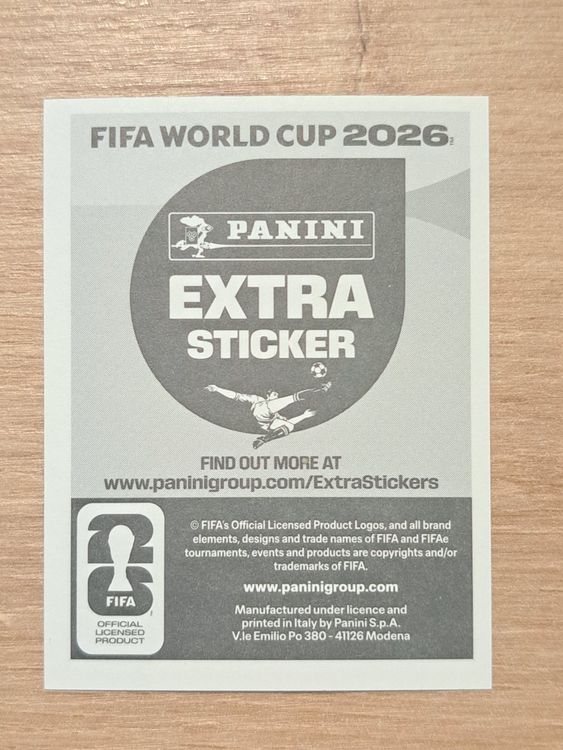 Panini Extra Sticker Gold Jérémy Doku WM 2026 (Nuovo (secondo la ...