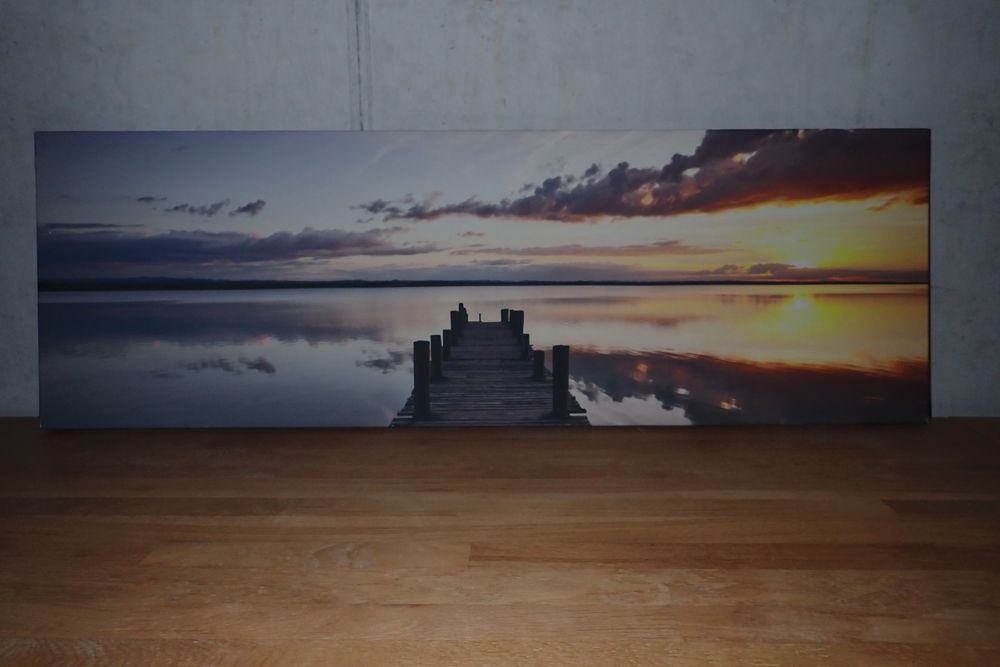 Leinwand-Bild Sonnenuntergang (Gebraucht) in Burgdorf für CHF 1 – nur Abholung auf Ricardo kaufen