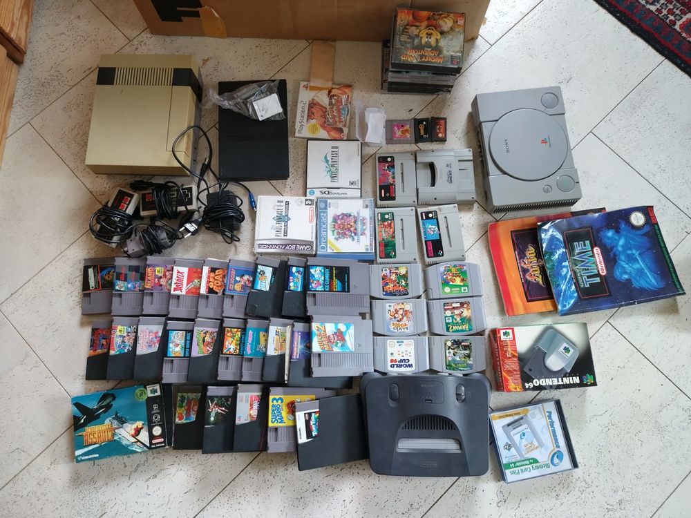 Oldschool Game Sammlung (NES, PS1, N64, PS2 & div. Games) | Kaufen auf ...