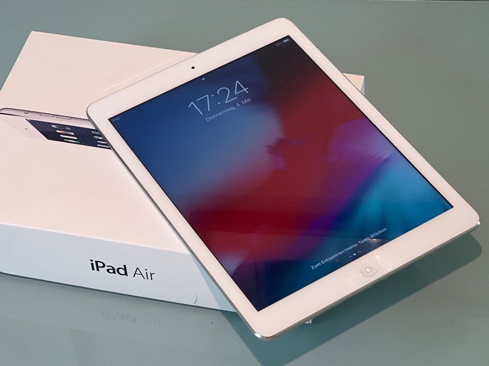 iPad Air 1; 64GB; Model A1474, silber/weiss | Kaufen auf Ricardo
