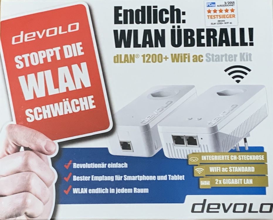 Devolo dLAN 1200+ WiFi ac Starter Kit - WLAN überall! (Gebraucht) in ...