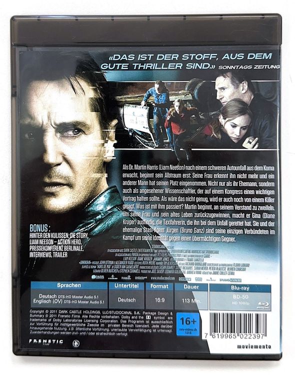 UNKNOWN IDENTITY LIAM NEESON BLU-RAY | Kaufen auf Ricardo