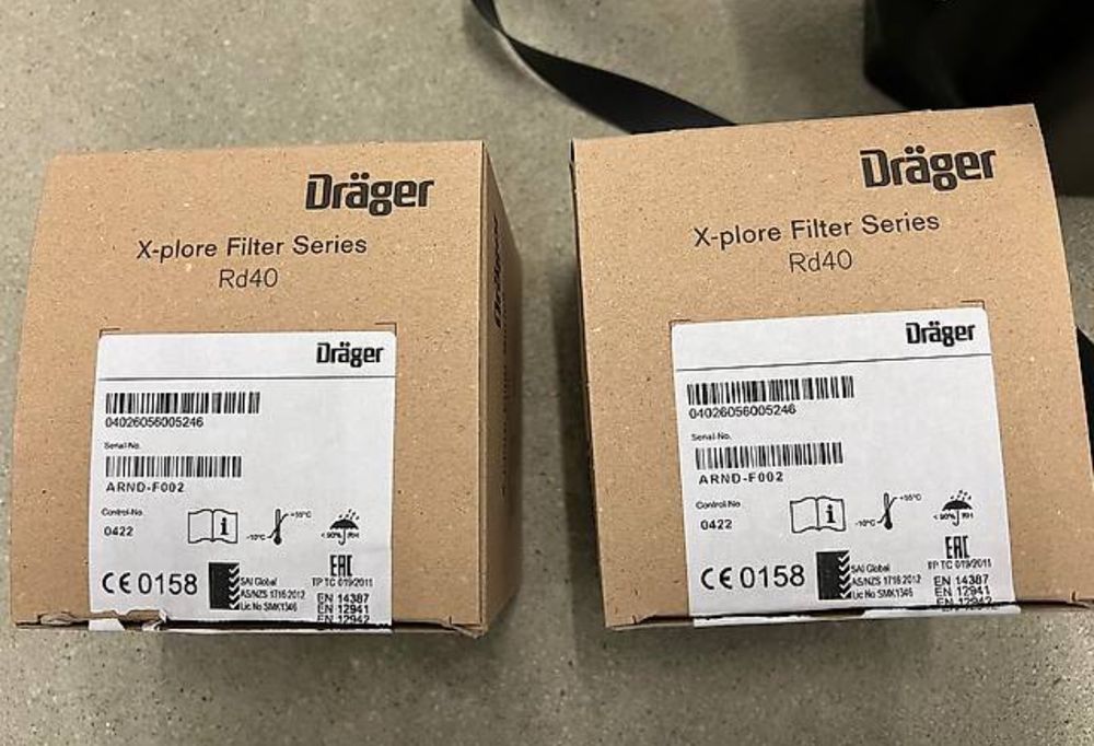 2 Stück Dräger Kombi-Filter 1140 A2 P3 R D (Neu und originalverpackt ...